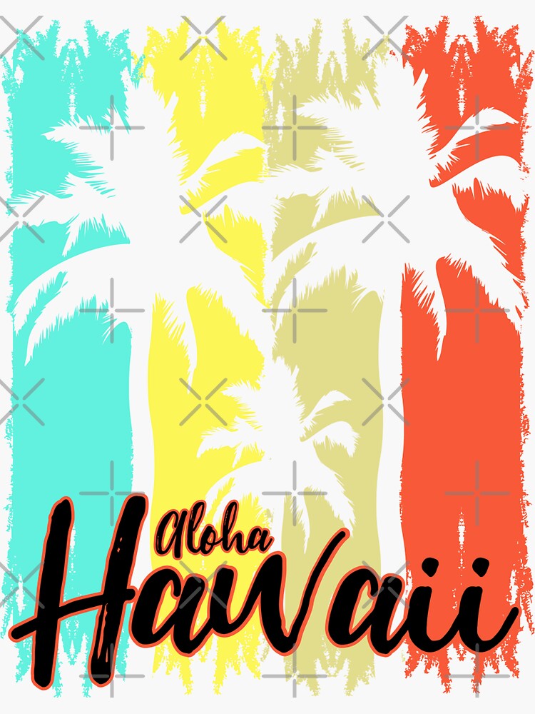 "Aloha Hawaii, Tropical Summer Beach | VSCO Aesthetic" Sticker by ...