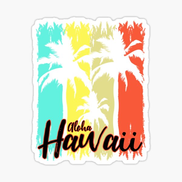 "Aloha Hawaii, Tropical Summer Beach | VSCO Aesthetic" Sticker by ...