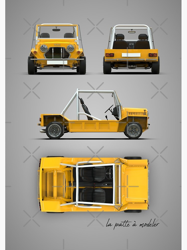 "Moke" Poster by LA PATTE A MODELER | Redbubble