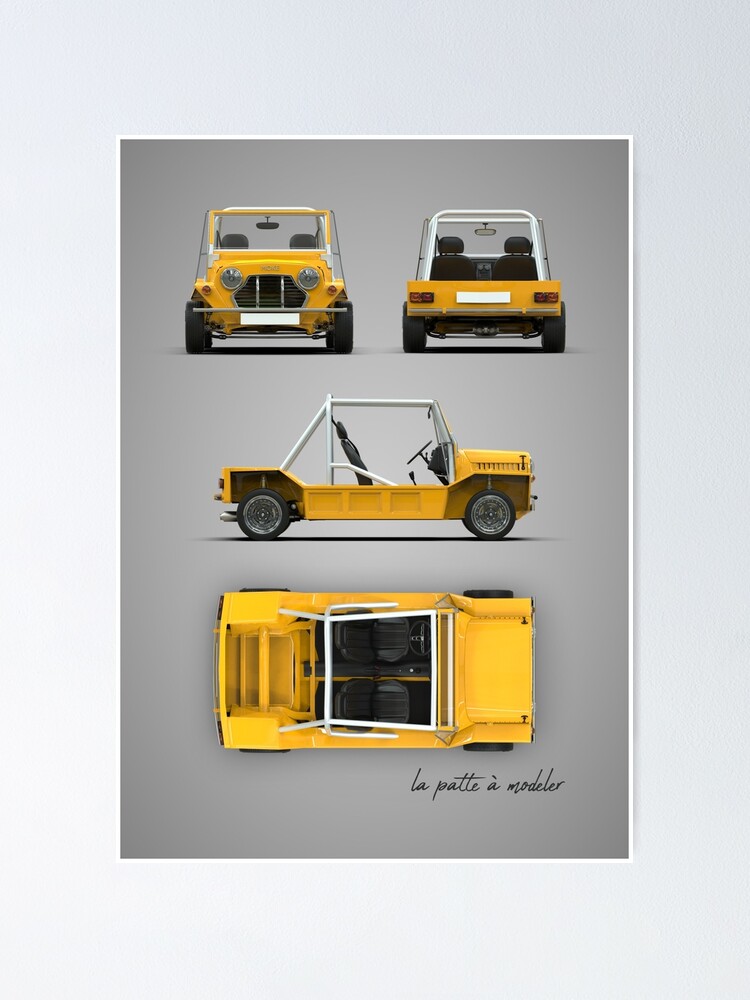 "Moke" Poster by LA PATTE A MODELER | Redbubble