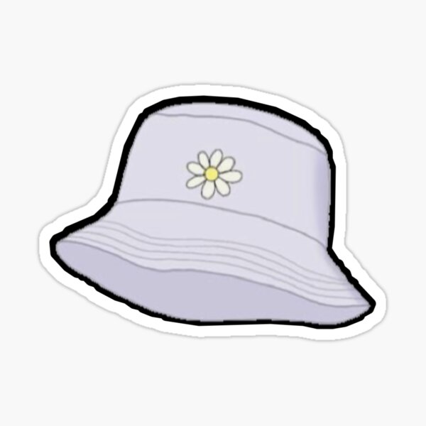 "cute bucket hat sticker" Sticker by stickerbylucyy | Redbubble