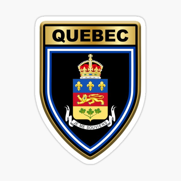 "QUEBEC Gifts, Masks, Stickers & Products (2)" Sticker for Sale by ...