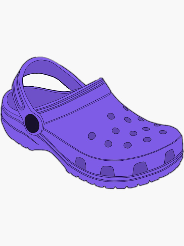 "purple croc sticker" Sticker by stickerbylucyy | Redbubble