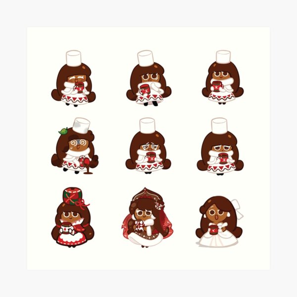 "Cocoa Cookie run kingdom sticker pack" Art Print for Sale by MikaPrint ...