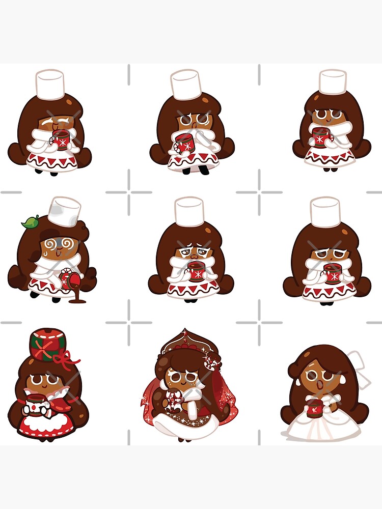 Cocoa Cookie Run Kingdom Sticker Pack Art Print For Sale By Mikaprint Redbubble