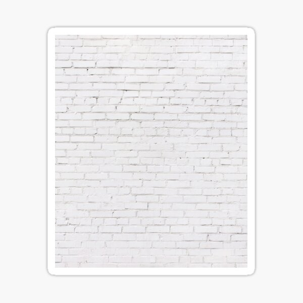 "Grunge White Brick Wall" Sticker for Sale by cgroenewald | Redbubble