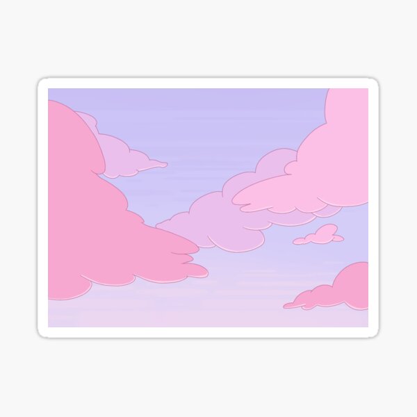 "Pink Clouds" Sticker by lucitaprk | Redbubble