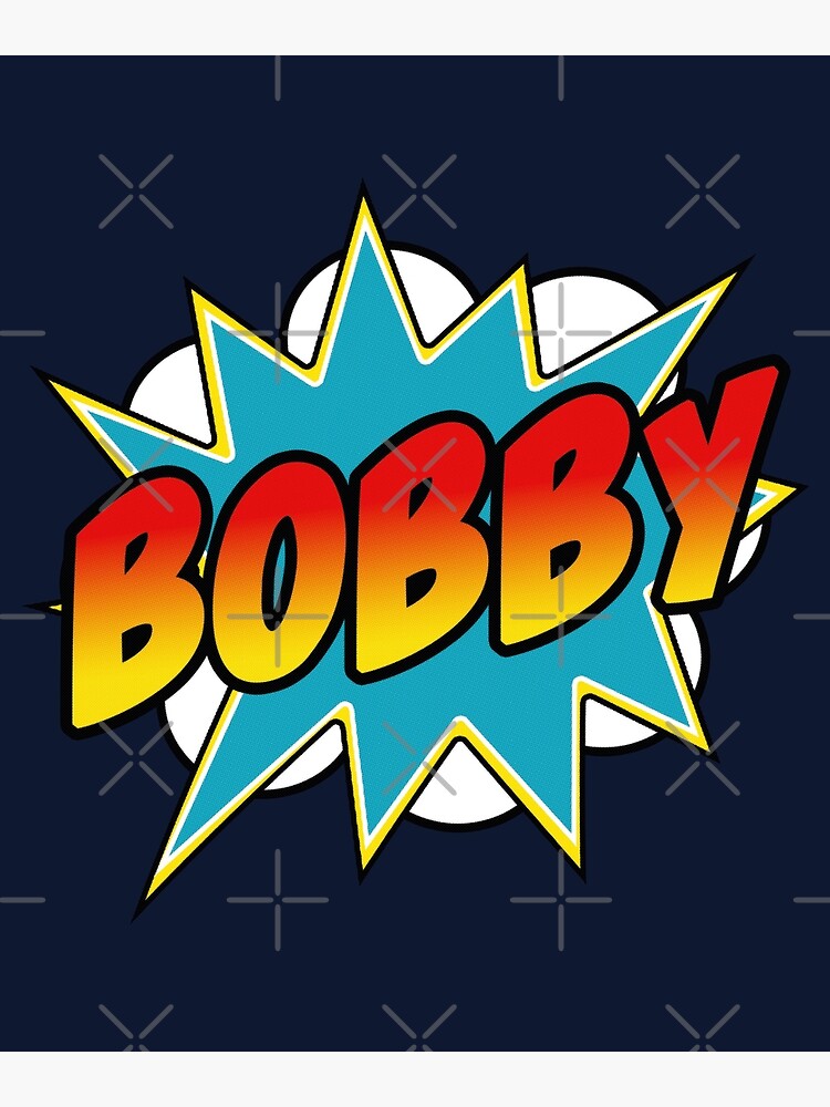 "Boys Bobby Comic Book Superhero Name" Art Print for Sale by Rixta82 ...
