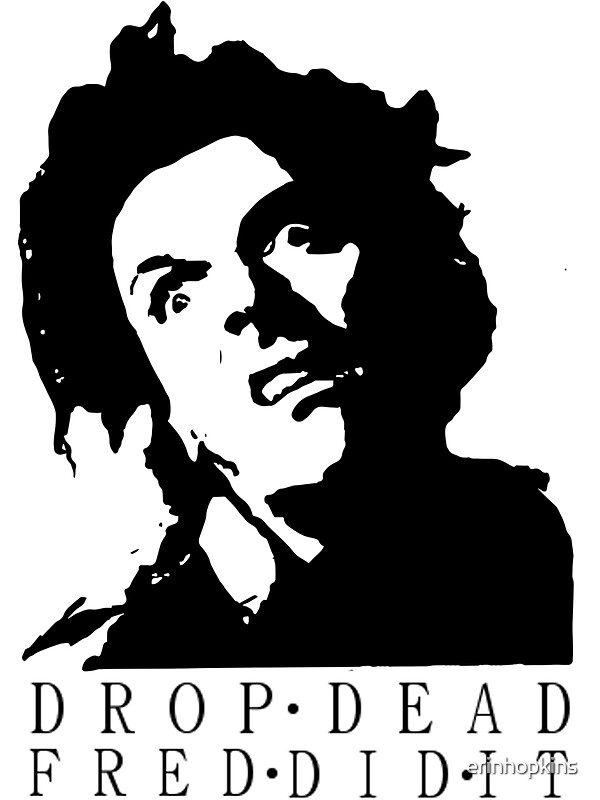 "Drop Dead Fred " Stickers by erinhopkins | Redbubble
