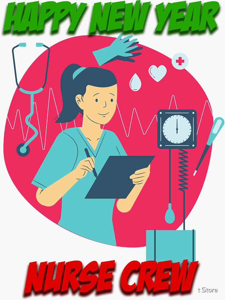 "Happy New Year Hospital Nurse Crew - New Year Gifts For Nurses and ...