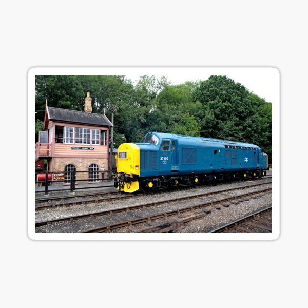 "Class 37 loco at Highley Station" Sticker for Sale by Scenebyrail ...