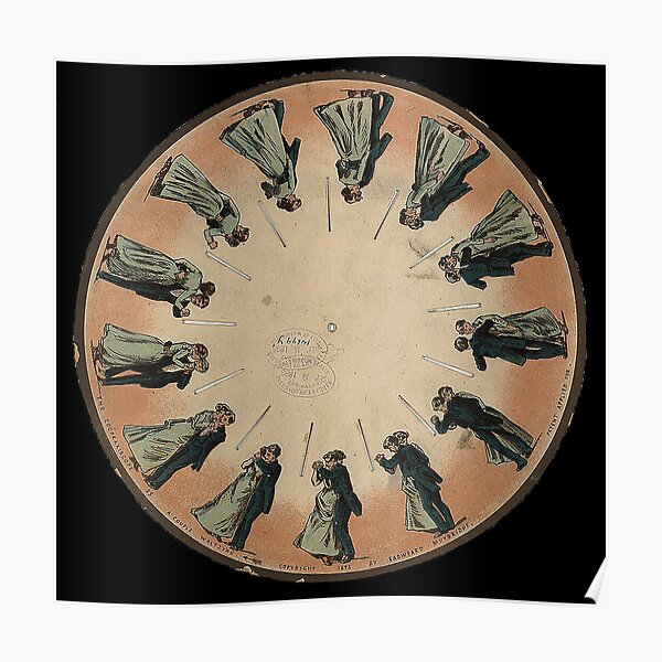 "The Zoopraxiscope - A Couple Waltzing " Poster for Sale by my1account ...