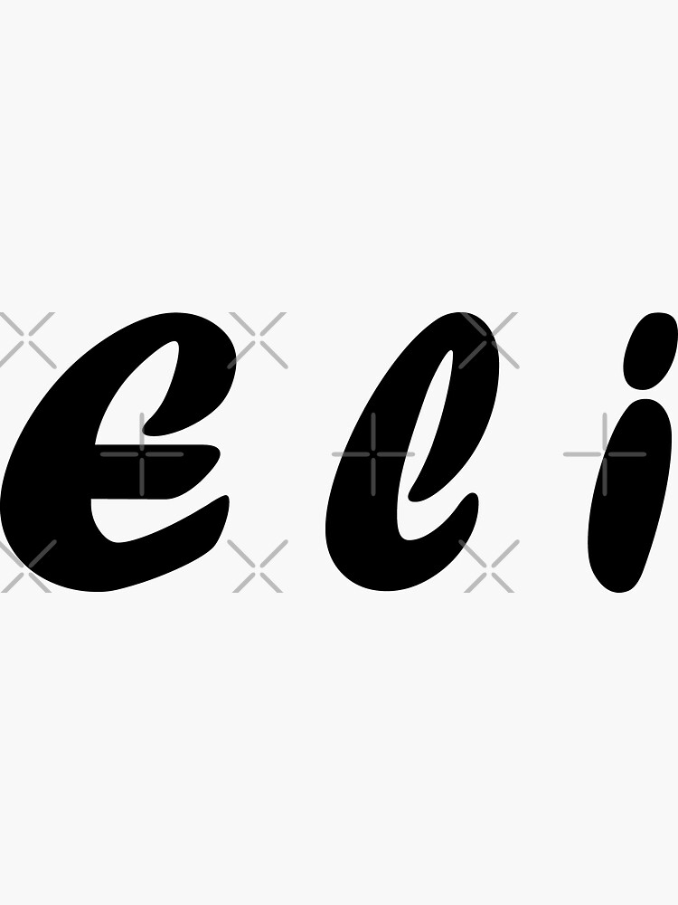 "Eli name" Sticker by gmstockstudio | Redbubble