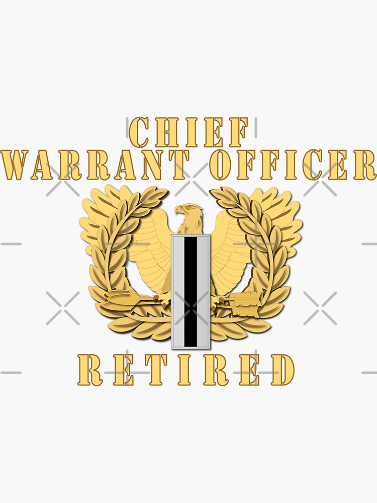"Army - Chief Warrant Officer 5 - CW5 - Retired" Sticker for Sale by ...