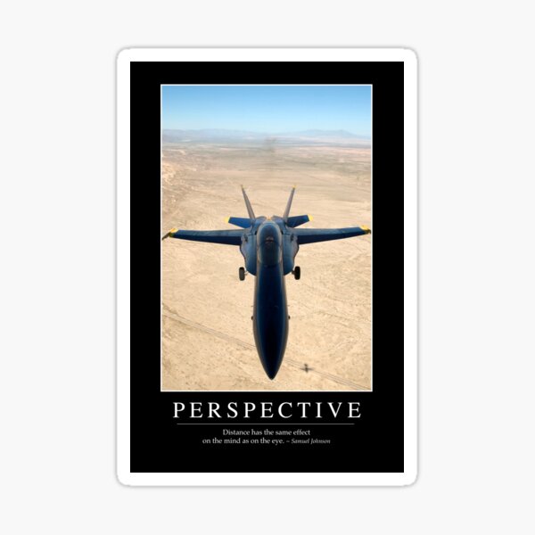 "Perspective: Inspirational Quote and Motivational Poster" Sticker by ...