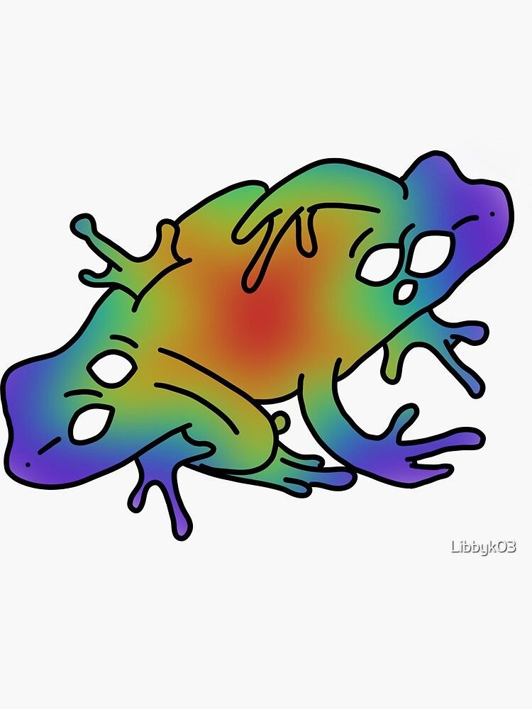 "phrog" Sticker by Libbyk03 | Redbubble