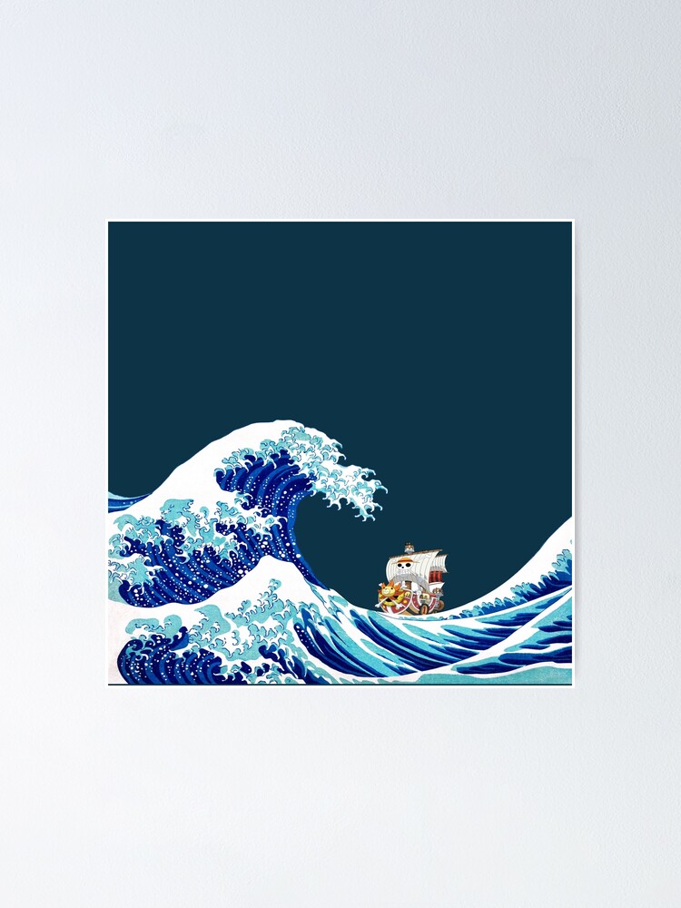 "Sunny riding the great wave" Poster by ThePlum-Palette | Redbubble