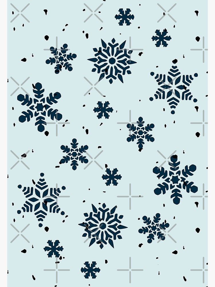"Snow flakes design pattern for home decor" Poster for Sale by ...