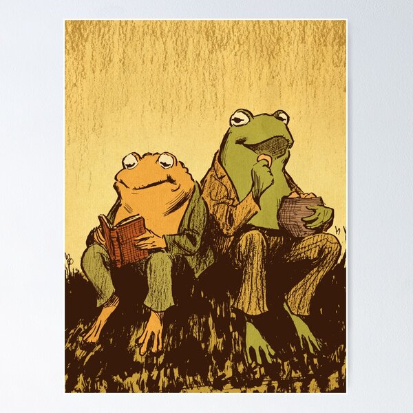 "Frog And Toad Colored " Poster for Sale by Aluria | Redbubble