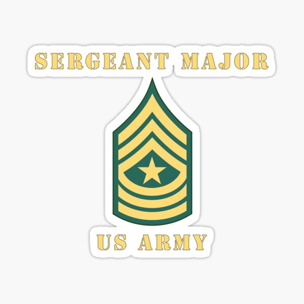 "Army - Sergeant Major - SGM" Sticker for Sale by twix123844 | Redbubble