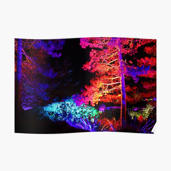 "Glow Tree Art" Poster for Sale by NatureGo | Redbubble