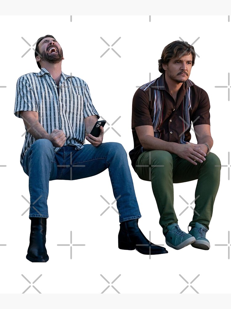 Póster «Nic Cage & Pedro Pascal Happy & Sad Look» de ecdato | Redbubble