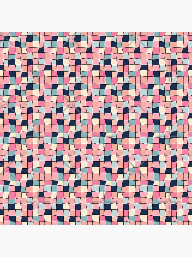 "Asymmetrical Squares Pattern" Sticker by LamaraK | Redbubble