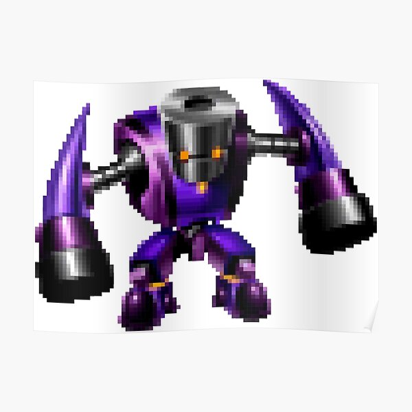 "8bit Robot with hammers " Poster by AdiDsgn | Redbubble