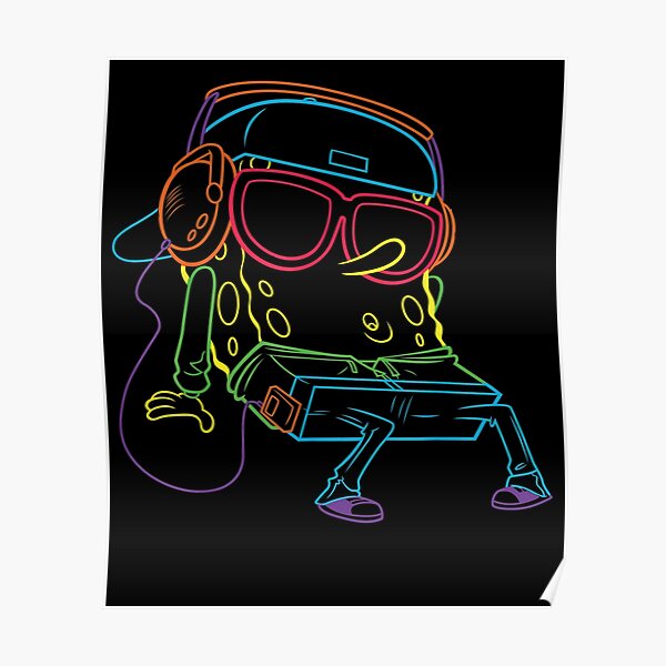 "Spongebob SquarePants Hip Hop" Poster for Sale by OldButGold-Art ...