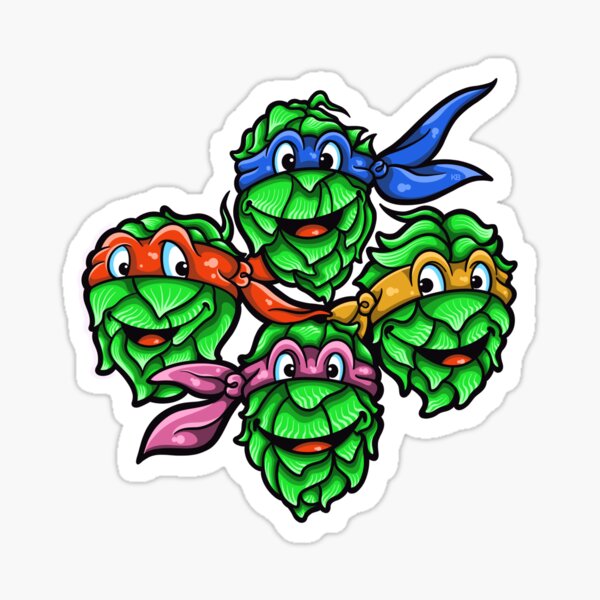 "Simcoe, Mosaic, Amarillo, Citra" Sticker for Sale by KentByersArt ...