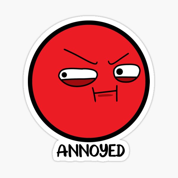 "Annoyed Mood" Sticker for Sale by LovinthWow | Redbubble