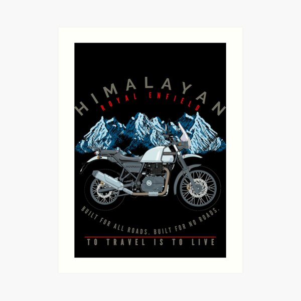 "Royal Enfield Himalayan designs by FASHION THERAPY. " Art Print by ...