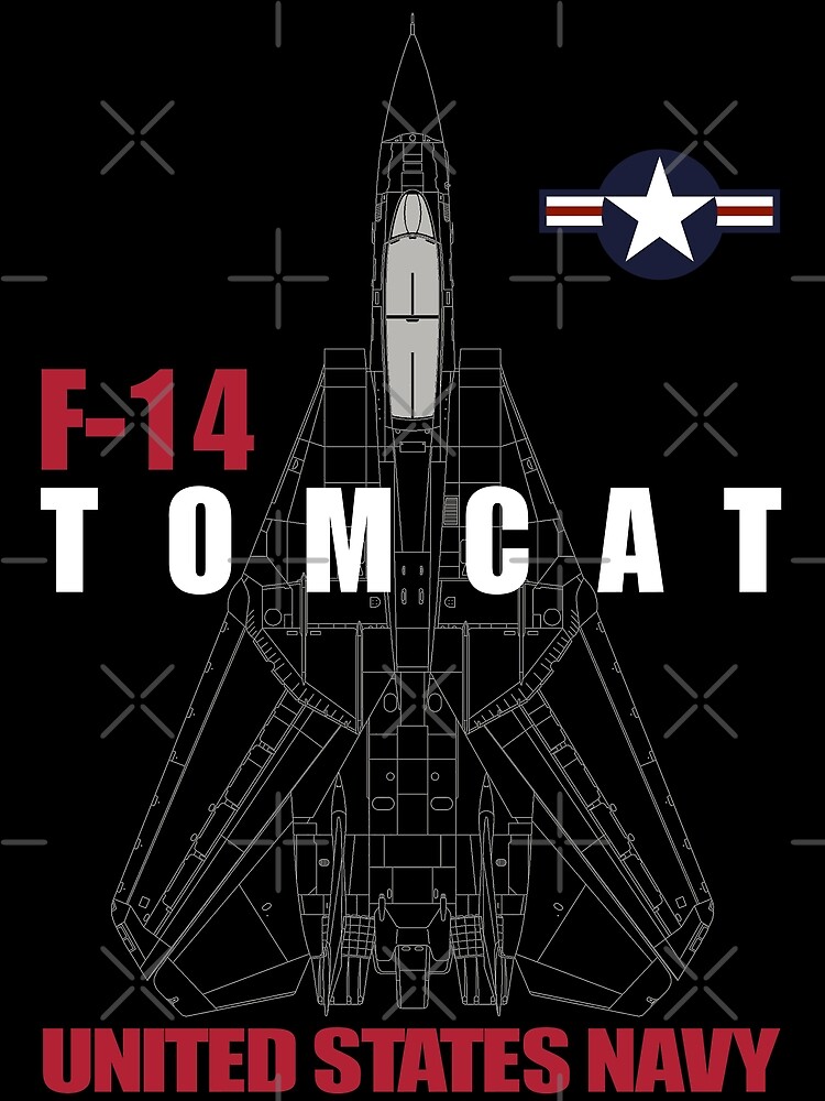 "Grumman F-14 Tomcat US Navy Top View" Poster for Sale by ...