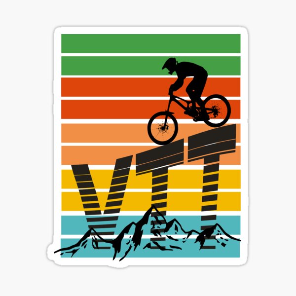 " Bike vtt" Sticker by vintagejoa | Redbubble