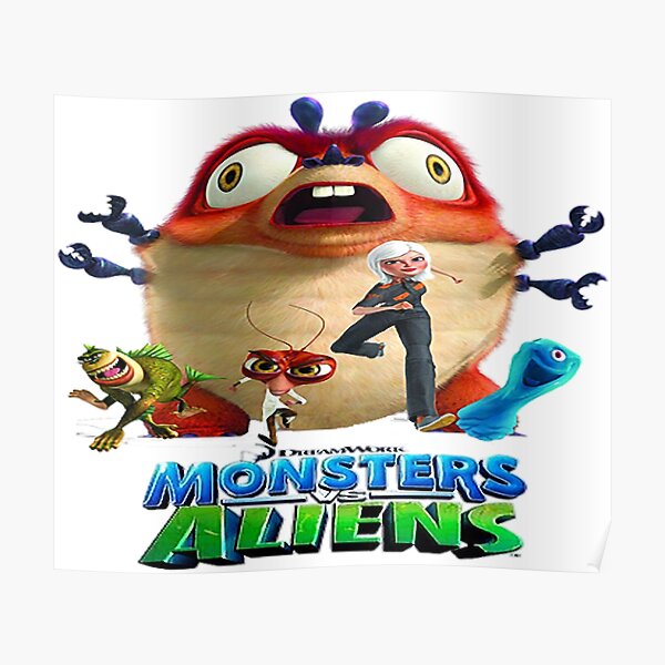 "Monster VS Aliens - Bob the Blob" Poster von Parkid-s | Redbubble