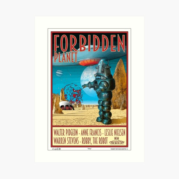 "Forbidden Planet, original new design poster" Art Print for Sale by ...