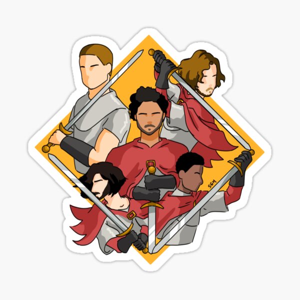 "Knights of the Round Table" Sticker by Sofía González Mozzi | Redbubble