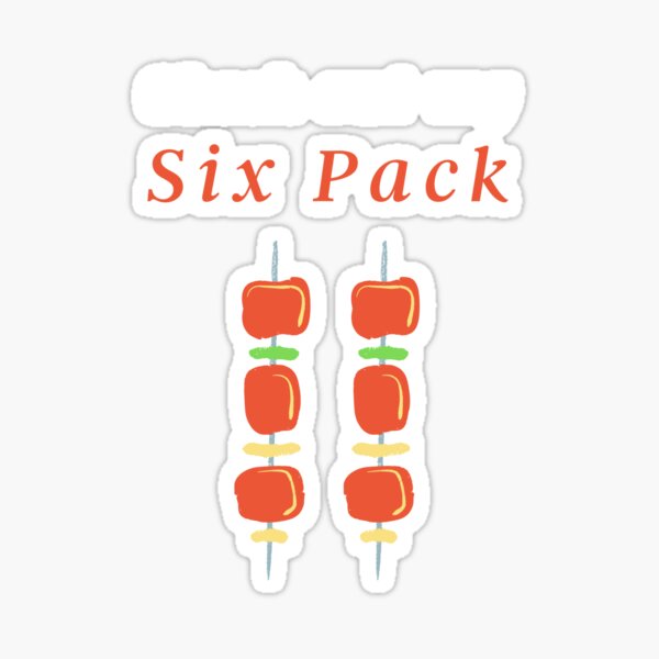 "Check out my Six pack " Sticker for Sale by Youcef-Y | Redbubble