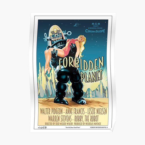 "Forbidden Planet, original new design poster." Poster for Sale by ...