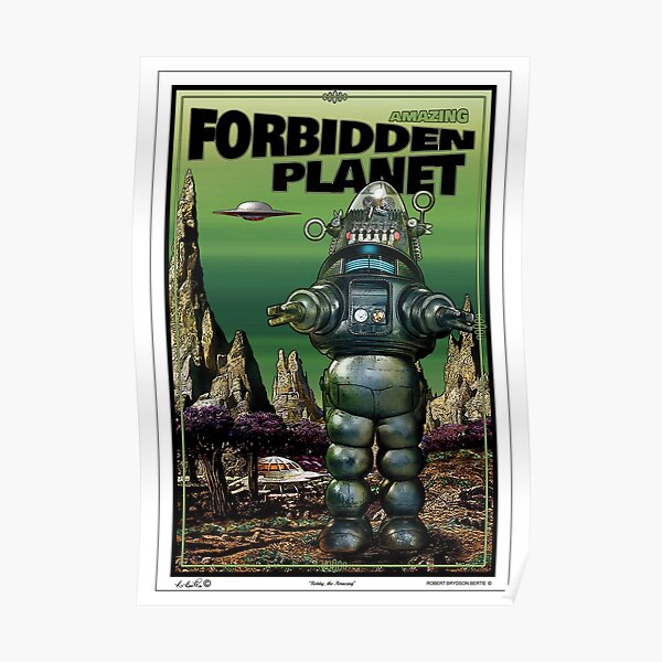 "Forbidden Planet, original new design poster." Poster for Sale by ...