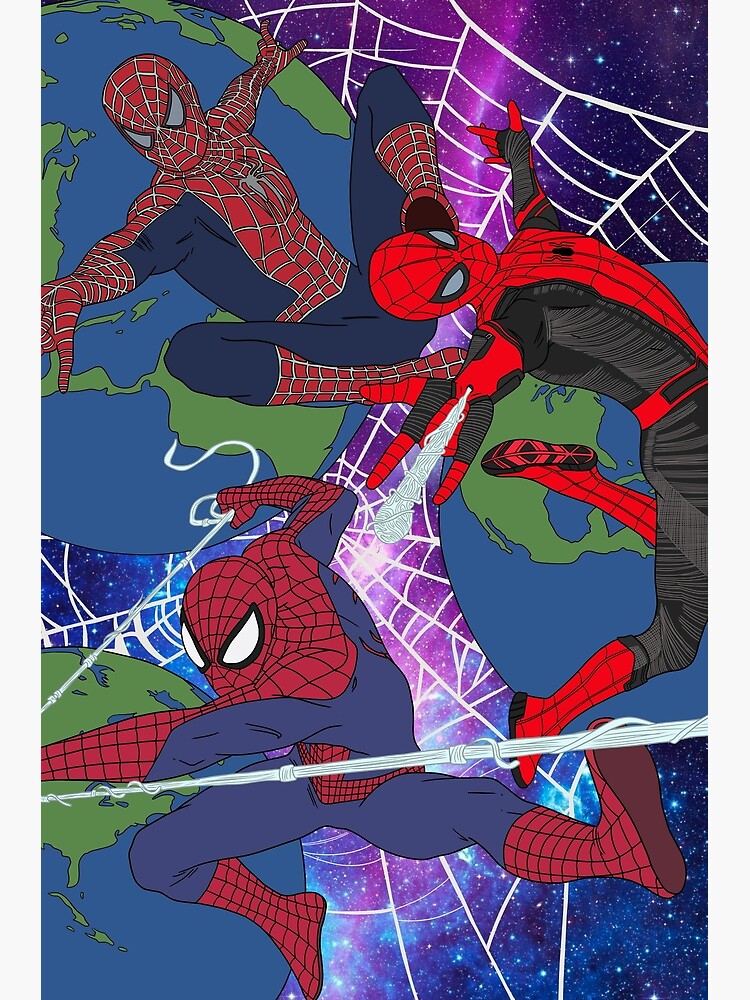 "Spidey trio artwork " Poster for Sale by HeyitsArt | Redbubble