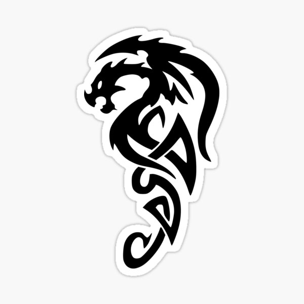 Dragon Logo Sticker For Sale By Aminbeheshti Redbubble