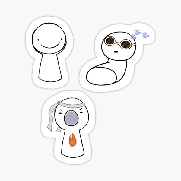 "Dream Team Blobs" Sticker by CarmCreates | Redbubble