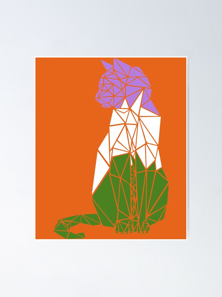 "Genderqueer Cat Pride Design Genderqueer Flag Colors" Poster for Sale ...