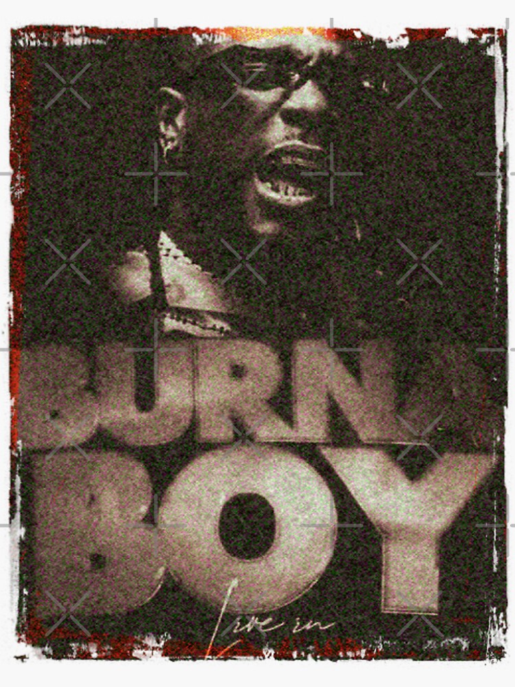 "Vintage: Burna Boy Fan Art" Sticker for Sale by Popular-Designz ...