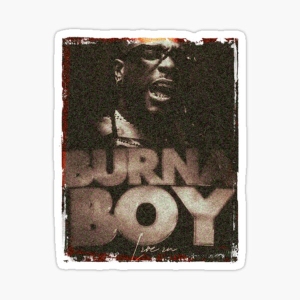"Vintage: Burna Boy Fan Art" Sticker by Popular-Designz | Redbubble