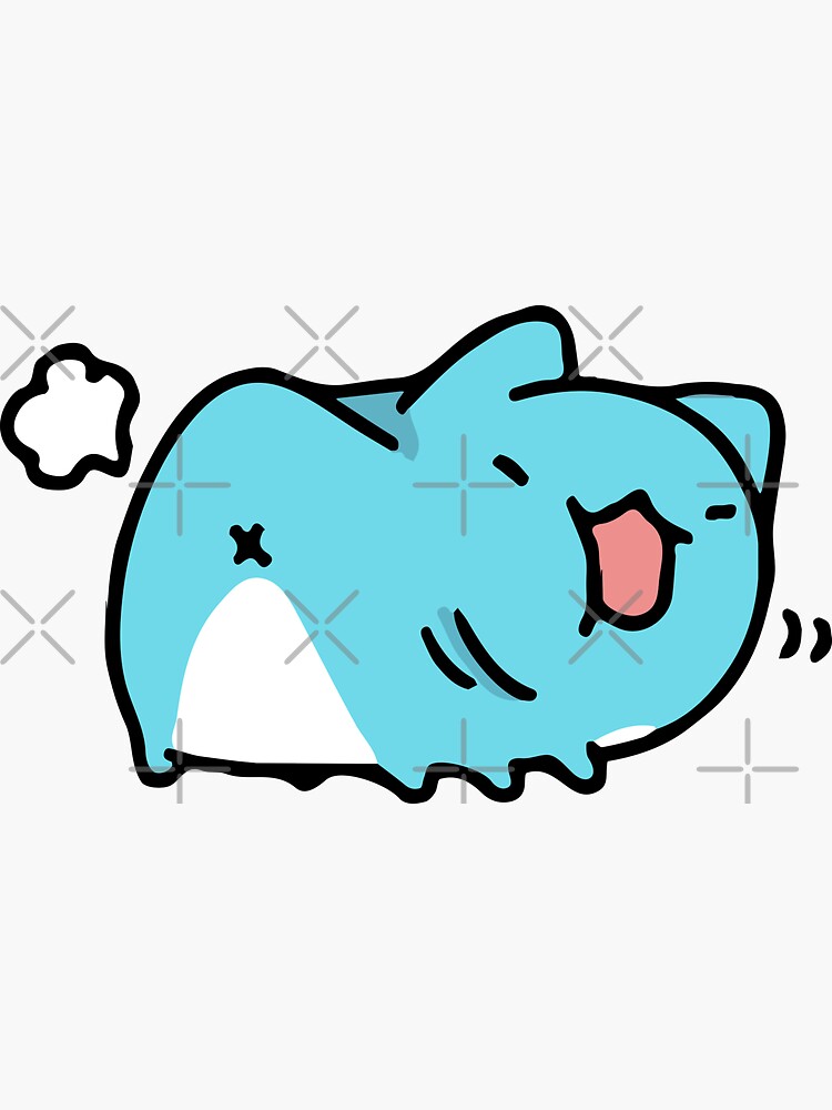 "Comic Cat, Bugcat Capoo, Funny fart" Sticker by dev-ilyass | Redbubble