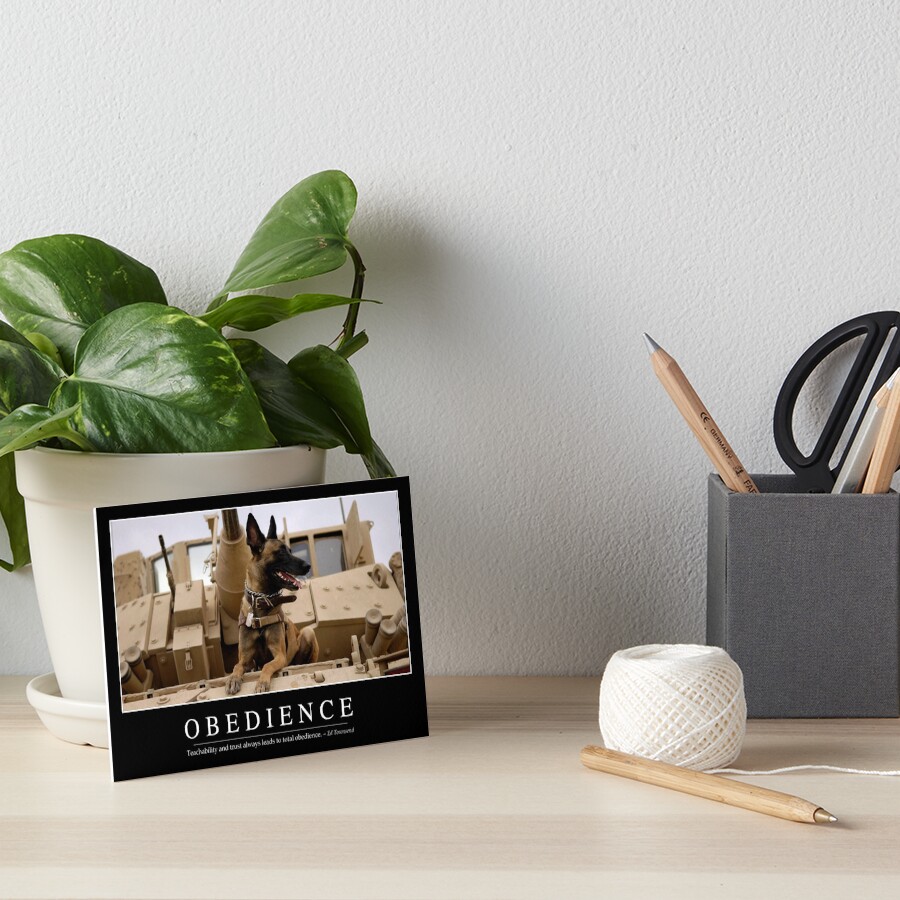 "STK107150M-Obedience: Inspirational Quote and Motivational Poster ...