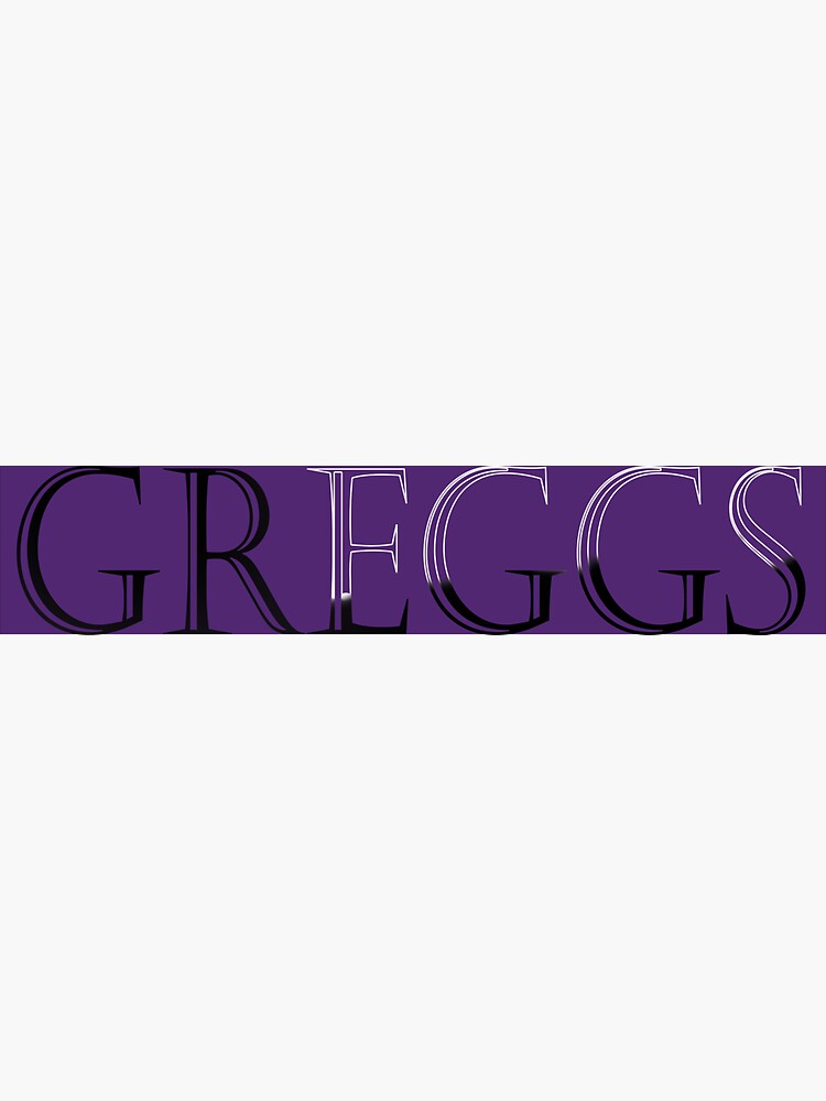 "Greggs Style" Sticker by randombrain | Redbubble