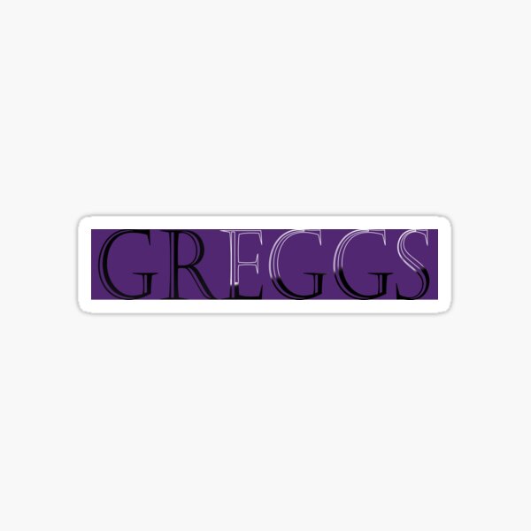 "Greggs Style" Sticker by randombrain | Redbubble